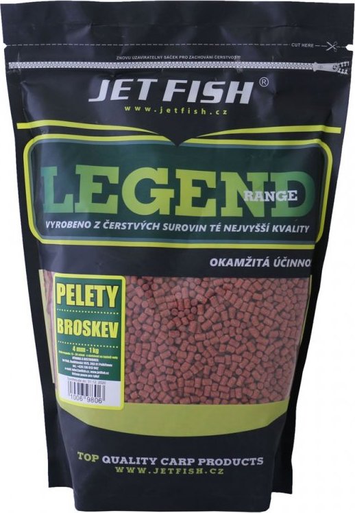 Jet Fish Legend Range pelety broskev 4 mm 1 kg od 50 Kč - Zbozi.cz