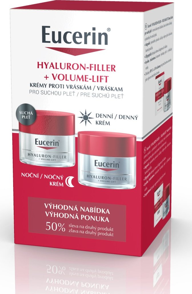 Eucerin Hyaluron-Filller + Volume-Lift denní a noční krém 2x 50 ml od 1 ...