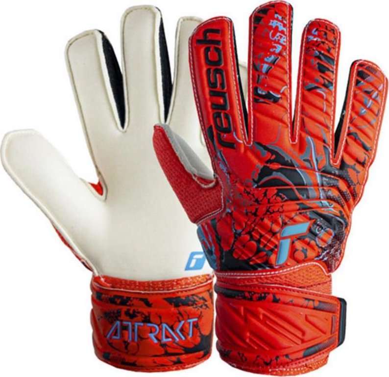 Reusch Attrakt Solid Jr červené/bílé 5 - Zbozi.cz
