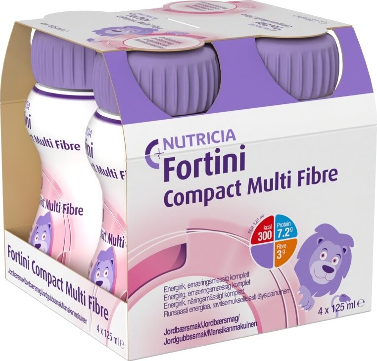 Nutricia Fortini Compact Multi Fibre 4x 125 ml jahoda od 305 Kč - Zbozi.cz