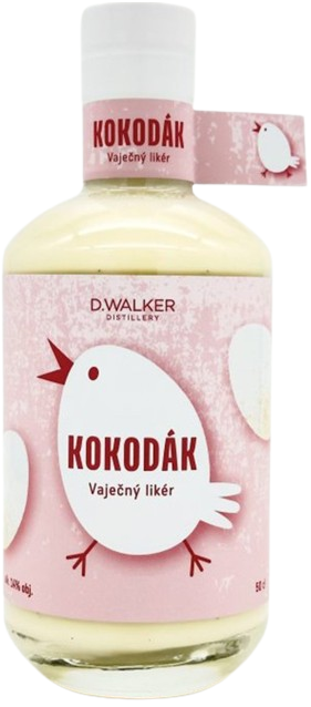 D.Walker Distillery Kokodák vaječný likér 14 % 0,5 l - Zbozi.cz