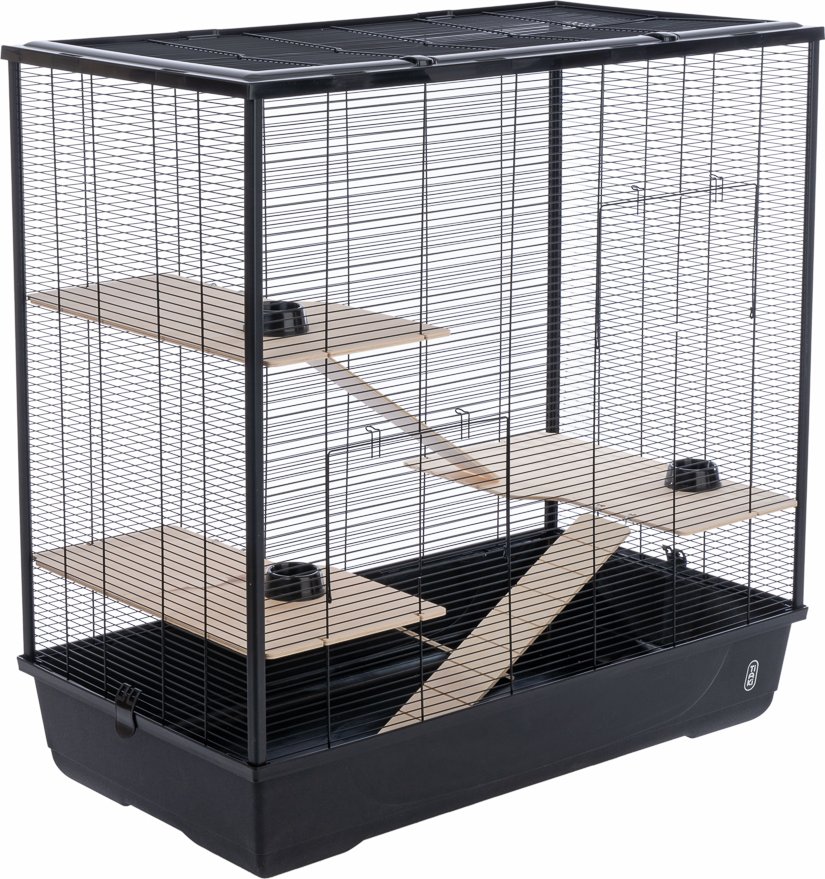 TIAKI Klec pro potkany a činčily 100 x 54 x 100 cm černá od 2 799 Kč ...