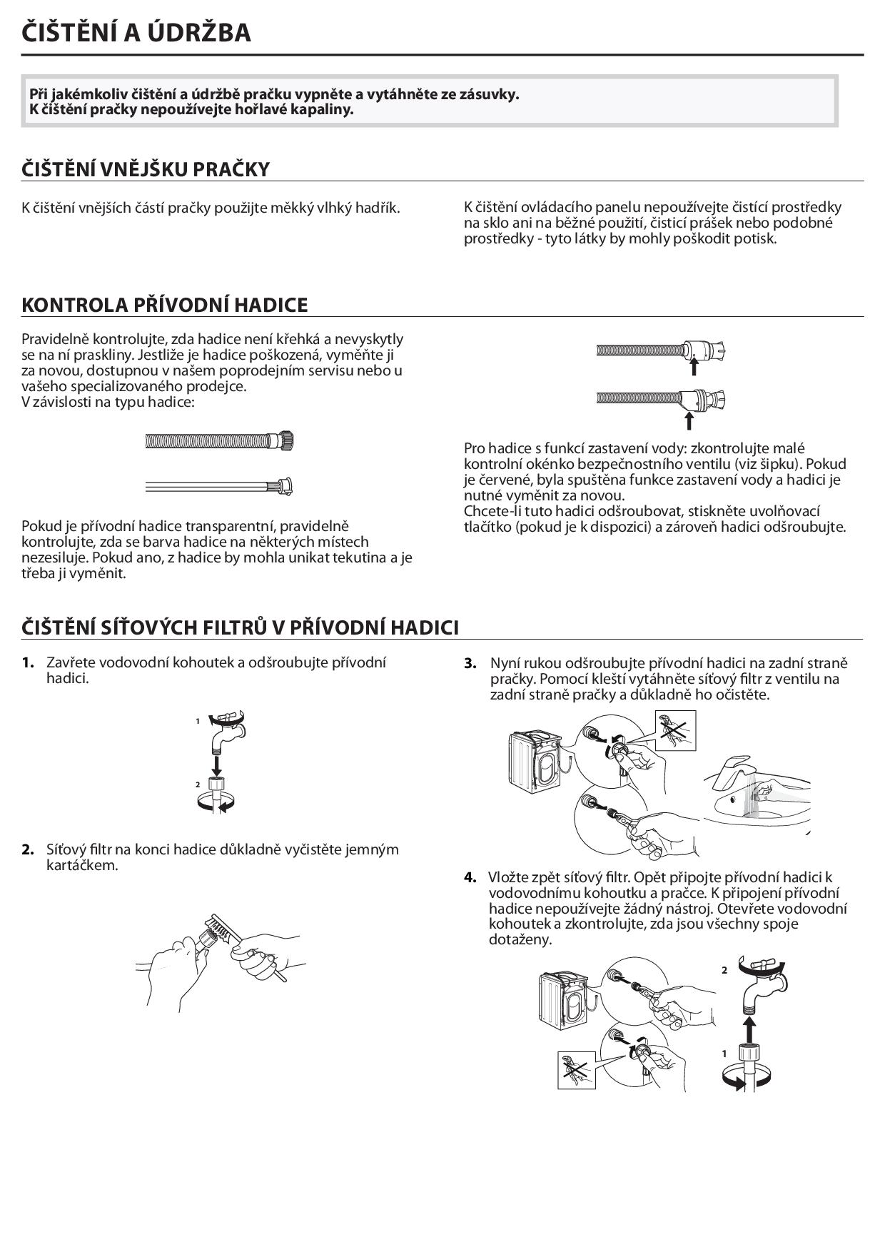 Stručný návod Whirlpool FFB 7469 BCV CS - Zbozi.cz