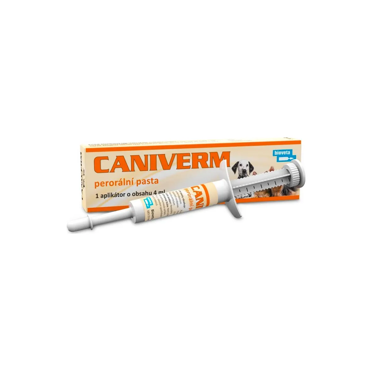 Foto Antiparazitikum pro psa Bioveta Caniverm Perorální pasta 4 ml ...