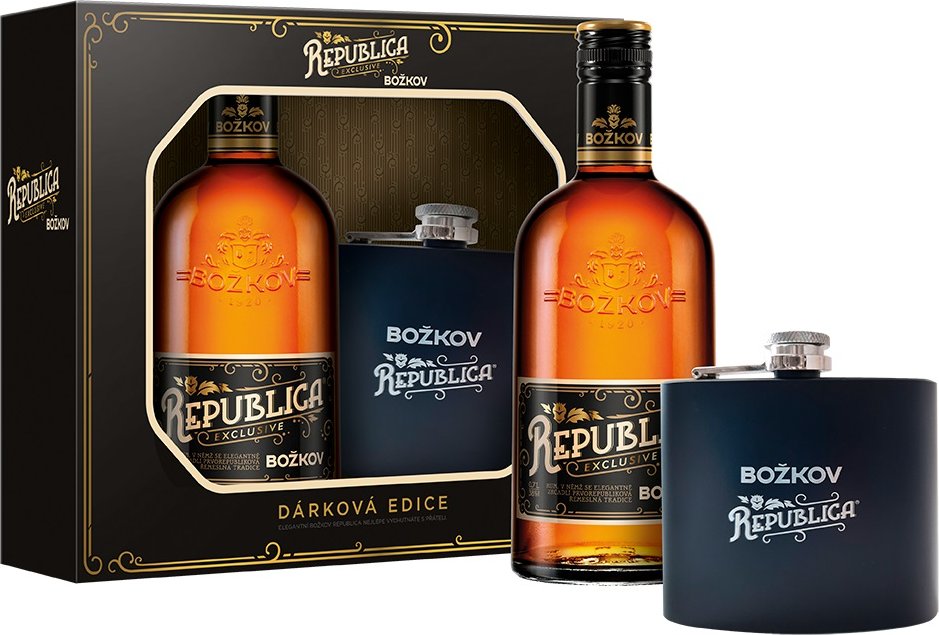 Božkov Republica Exclusive 8y 38 % 0,5 l + placatka od 400 Kč - Zbozi.cz