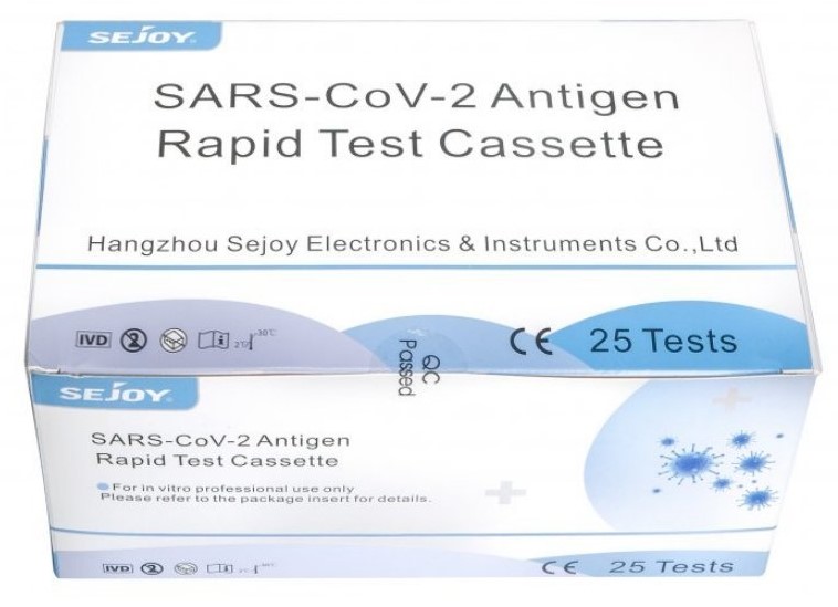 Sejoy TM SARS-CoV-2 Antigen Rapid Test Cassette 25 ks - Zbozi.cz