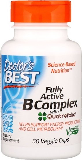 Doctor's Best Fully Active B Complex 30 cps. od 391 Kč - Zbozi.cz