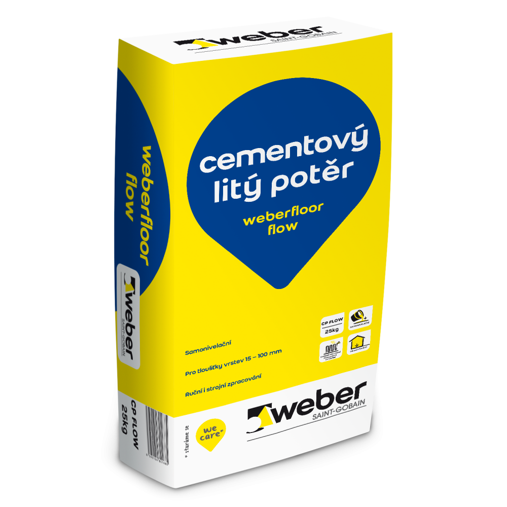 Weber Saint-Gobain Weberfloor Flow cementový litý potěr 25 kg od 249 Kč ...