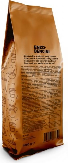 Enzo Bencini Cappuccino slaný karamel instantní 1 kg od 159 Kč - Zbozi.cz