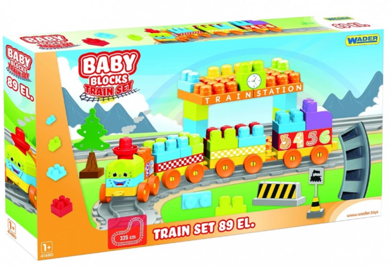 Wader Toys Baby Blocks Train Set 89 dílků - Zbozi.cz