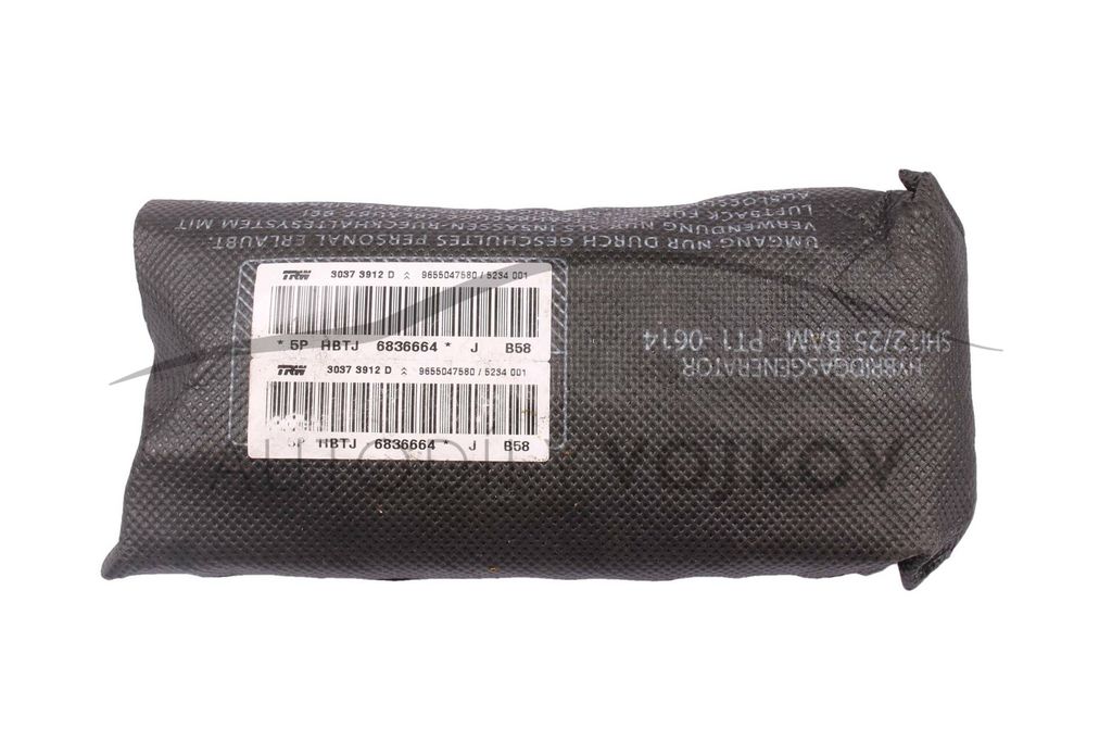 Rozbaleno Boční airbag sedačky spolujezdce 9655047580 Citroen C4 ...