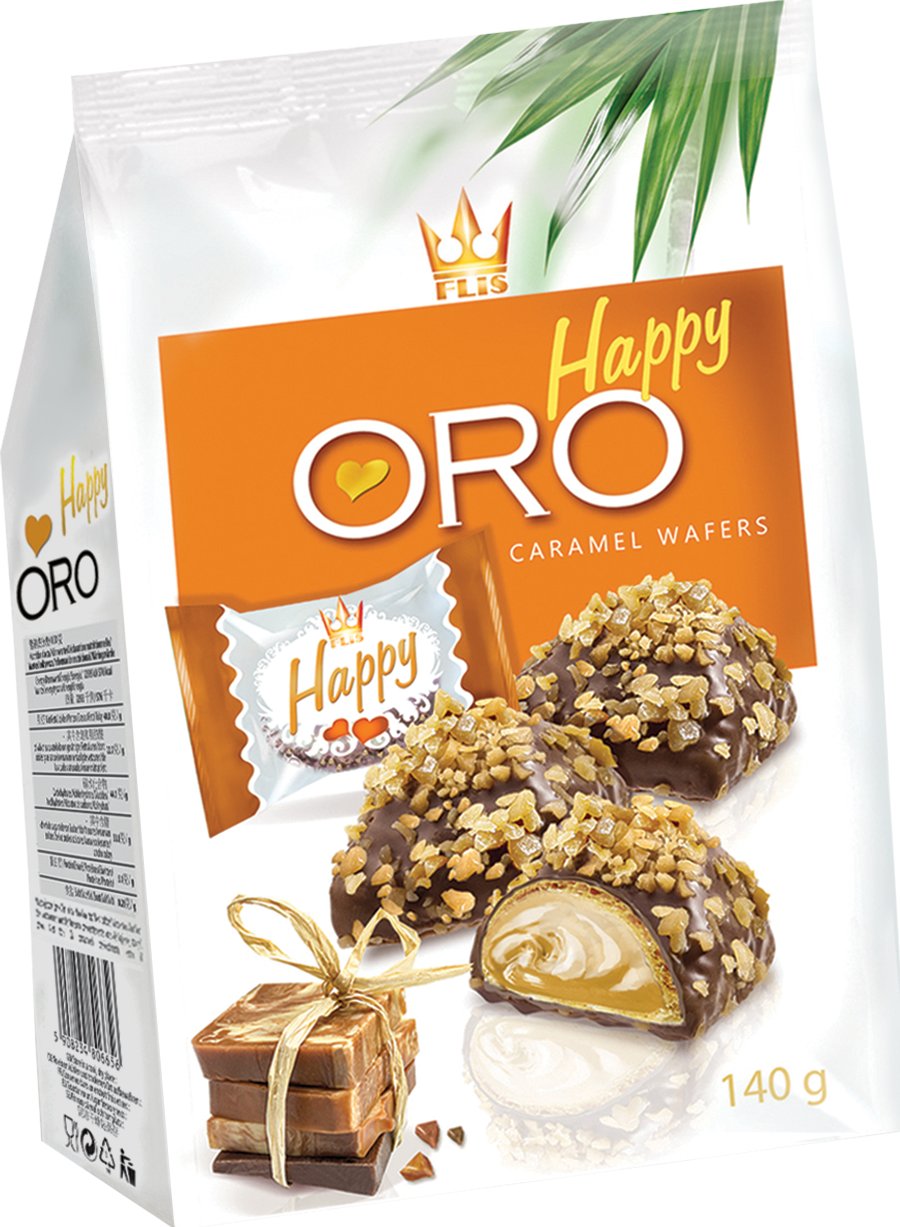Happy Oro Wafers karamelové 140 g od 65 Kč - Zbozi.cz