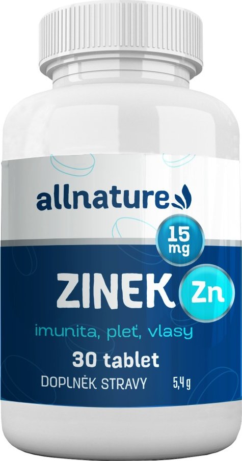 Allnature Zinek 15 mg 30 tbl. - Zbozi.cz