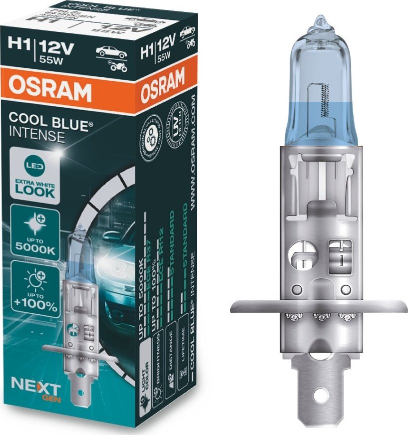 OSRAM Cool Blue Intense 64150CBN H1 12V 68W od 78 Kč - Zbozi.cz