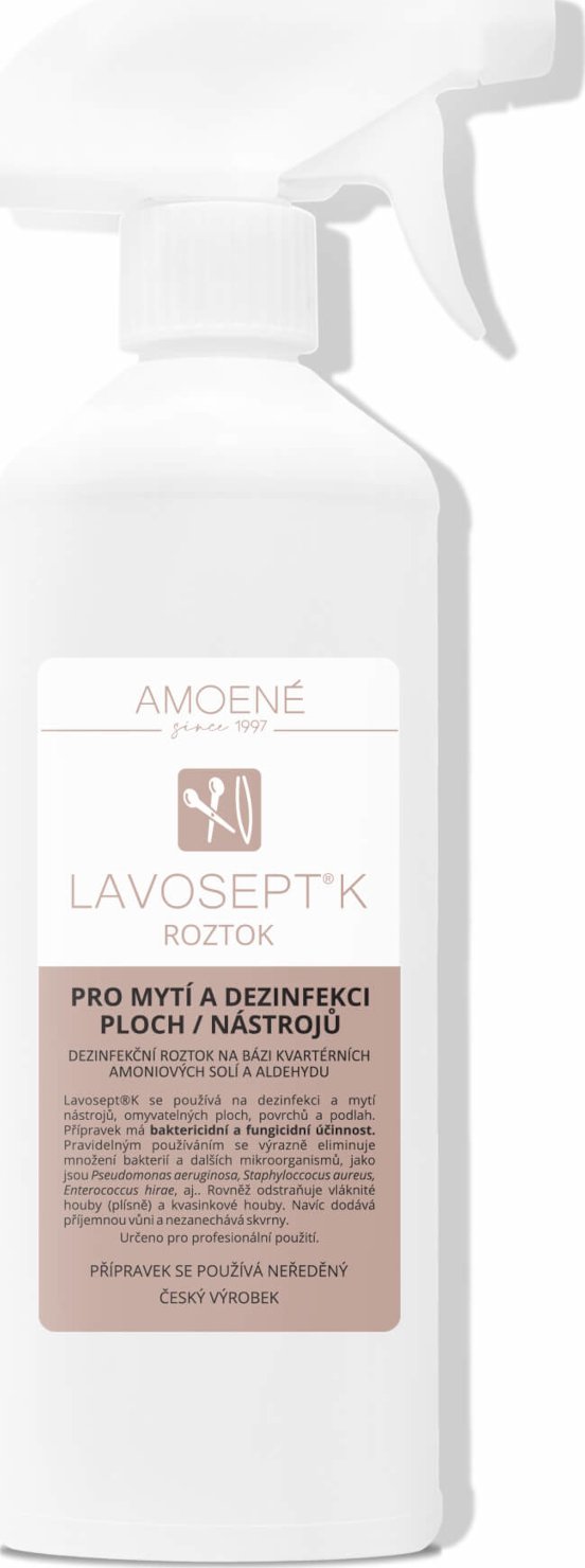 Amoene Lavosept K dezinfekční roztok ploch a nástrojů s vůní trnky od 119 Kč - Zbozi.cz