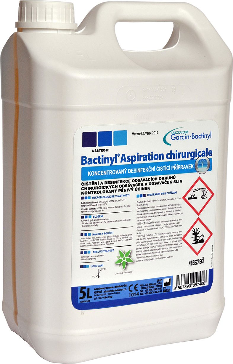 Orapi Hygiène Bactinyl Aspiration, 5 l od 2 589 Kč - Zbozi.cz