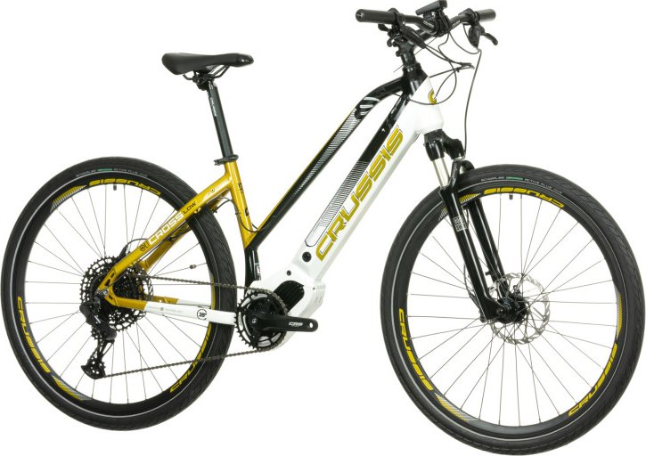 Recenze CRUSSIS OLI Cross low 8.8-S 17,5 Ah 28" zlaté/bílé/černé 2023 ...
