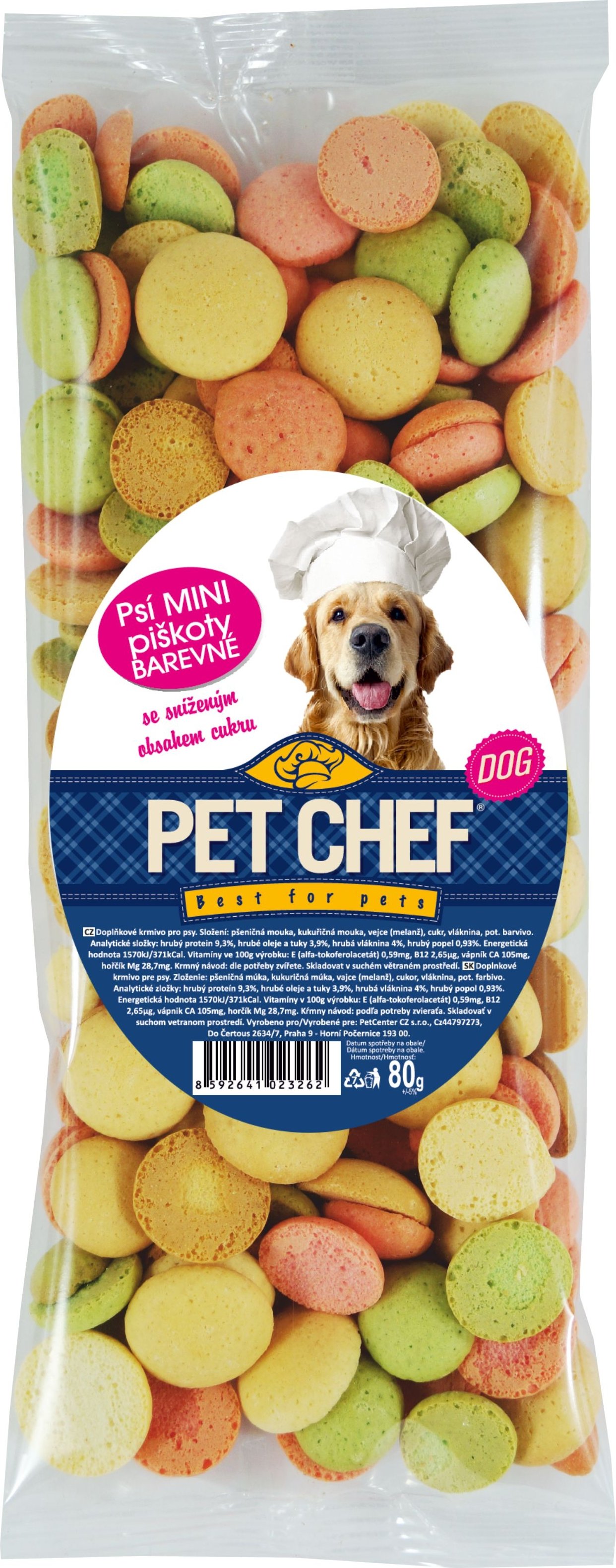 Pet Chef Mini piškoty pro psy mix 80 g od 26 Kč - Zbozi.cz