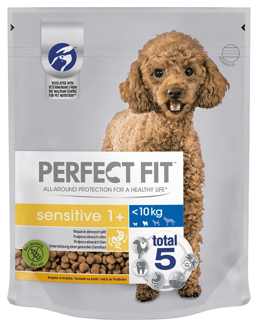 PERFECT FIT Dog Adult Small Sensitive Turkey, 1,4 kg od 175 Kč - Zbozi.cz