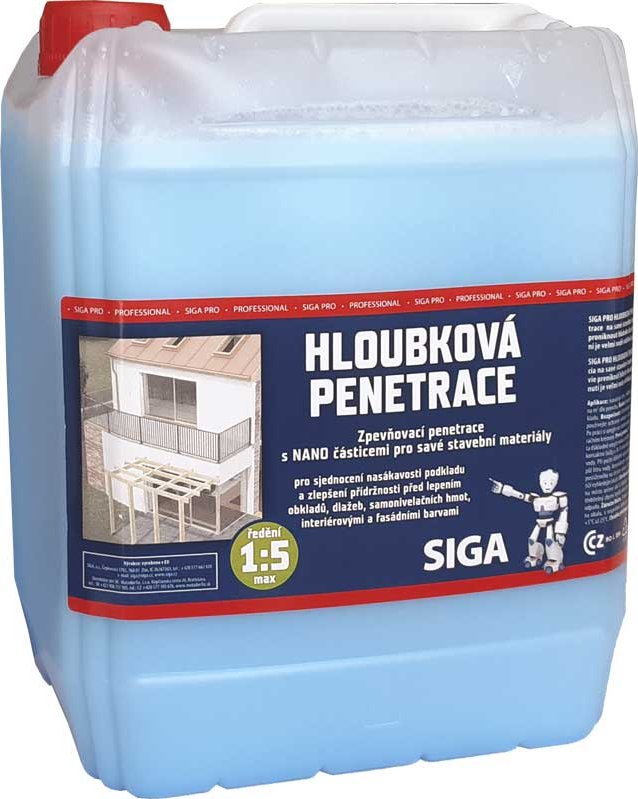 Siga Pro Hloubková penetrace s nanočásticemi modrá 5 l - Zbozi.cz
