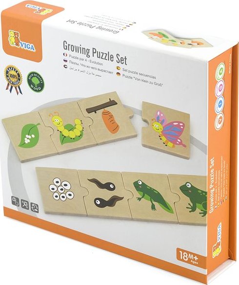 VIGA Growing Puzzle Set evoluce 24 dílků od 139 Kč - Zbozi.cz
