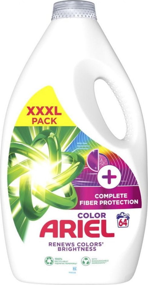 Ariel Color Complete Fiber Protection prací gel, 3,2 l od 419 Kč - Zbozi.cz