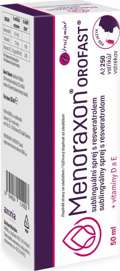 AXONIA Pharma Menoraxon Orofast 50 ml od 201 Kč - Zbozi.cz