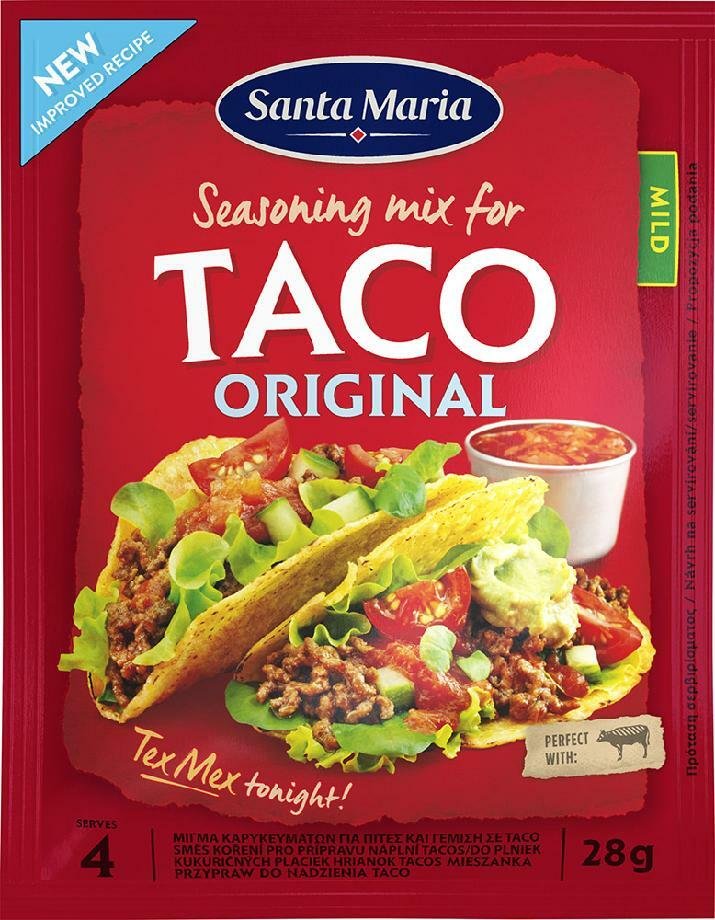 Santa Maria Taco Seasoning Mix 28 g od 29 Kč - Zbozi.cz
