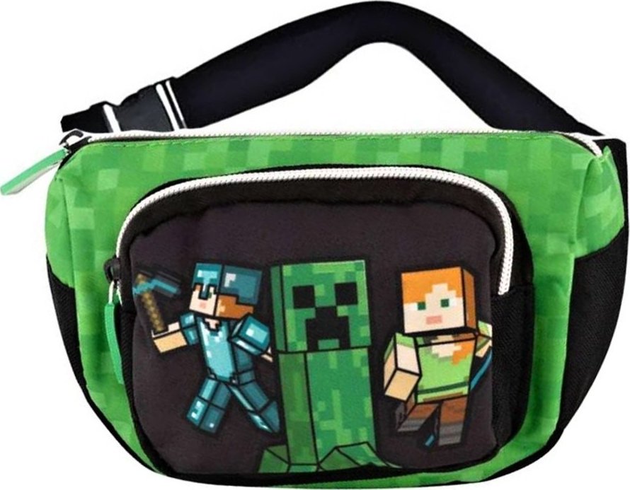 Fashion UK Minecraft Alex and Creeper dětská ledvinka 20 x 10,5 x 8,5 ...