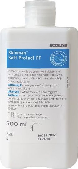 Foto Ecolab Skinman Soft Protect FF 500 ml - Zbozi.cz