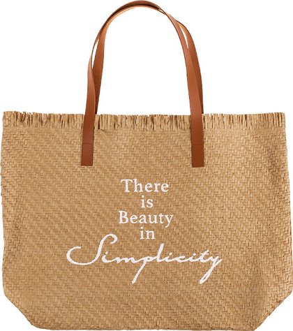 Slaměná taška na pláž V jednoduchosti je krása - Zbozi.cz