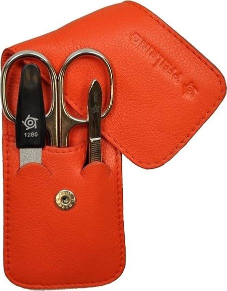 Pfeilring Solingen luxusní cestovní manikúrová sada oranžová 3 ks ...