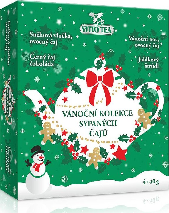 Vitto Tea Vánoční kolekce sypaných čajů 4 x 40 g - Zbozi.cz