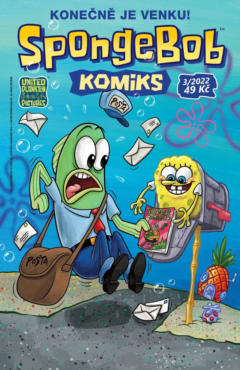 Foto Kniha SpongeBob komiks 3/2022: Konečně je venku! - CREW (2022, sešitová) - Zbozi.cz