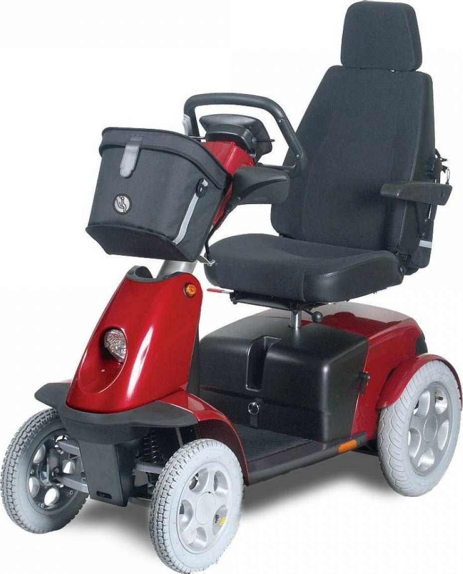 Handicare Trophy 6 elektrický invalidní skútr červený/černý - Zbozi.cz