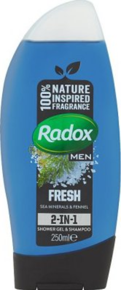 Radox Men Fresh 2v1 sprchový gel a šampon 250 ml - Zbozi.cz