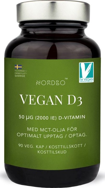 Nordbo Vegan D3 90 cps. od 489 Kč - Zbozi.cz