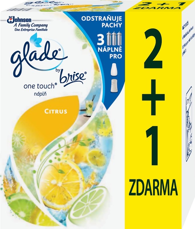Glade Touch&Fresh náhradní náplň 3x 10 ml Lemon od 164 Kč - Zbozi.cz