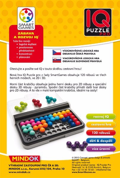 Foto Hlavolam Mindok Smart Games IQ Puzzle Pro - Zbozi.cz