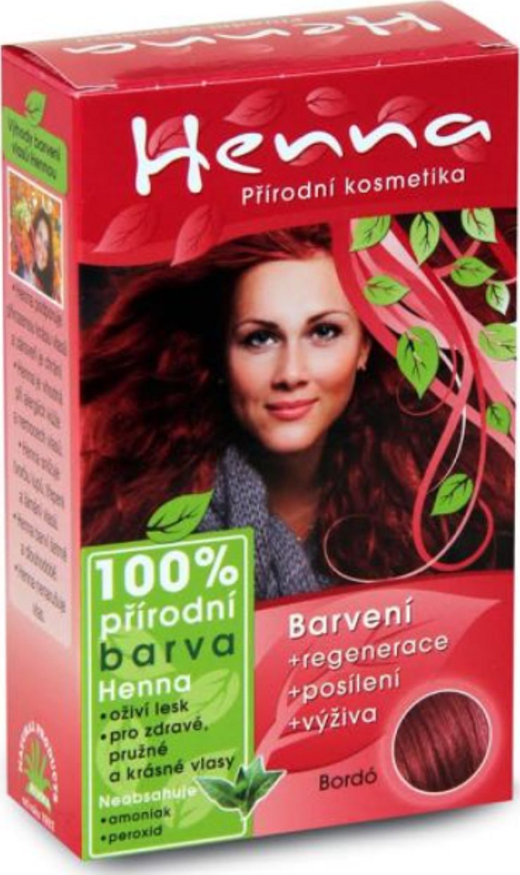 Dubrava Henna přírodní barva na vlasy 33 g 121 bordó od 89 Kč - Zbozi.cz