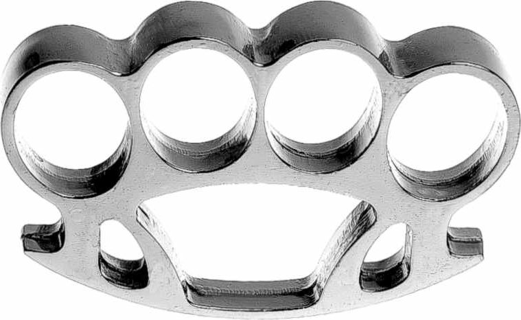 Obranný boxer na ruku z hliníkové slitiny stříbrný 7 x 10,5 x 1,2 cm od ...