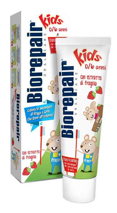 Biorepair Kids 0-6 zubní pasta jahoda 50 ml od 49 Kč - Zbozi.cz