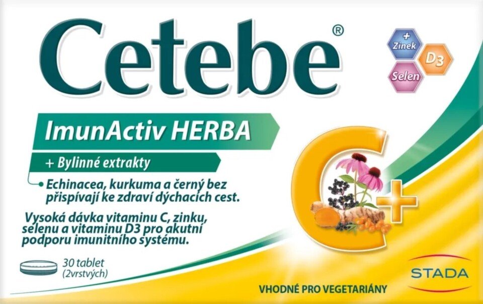 Stada Arzneimittel Cetebe ImunActiv Herba + Bylinné extrakty 30 tbl. od ...