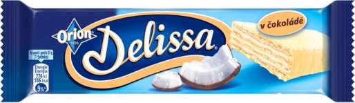 Nestlé Orion Delissa s kokosovou náplní máčená v bílé čokoládě 33 g ...