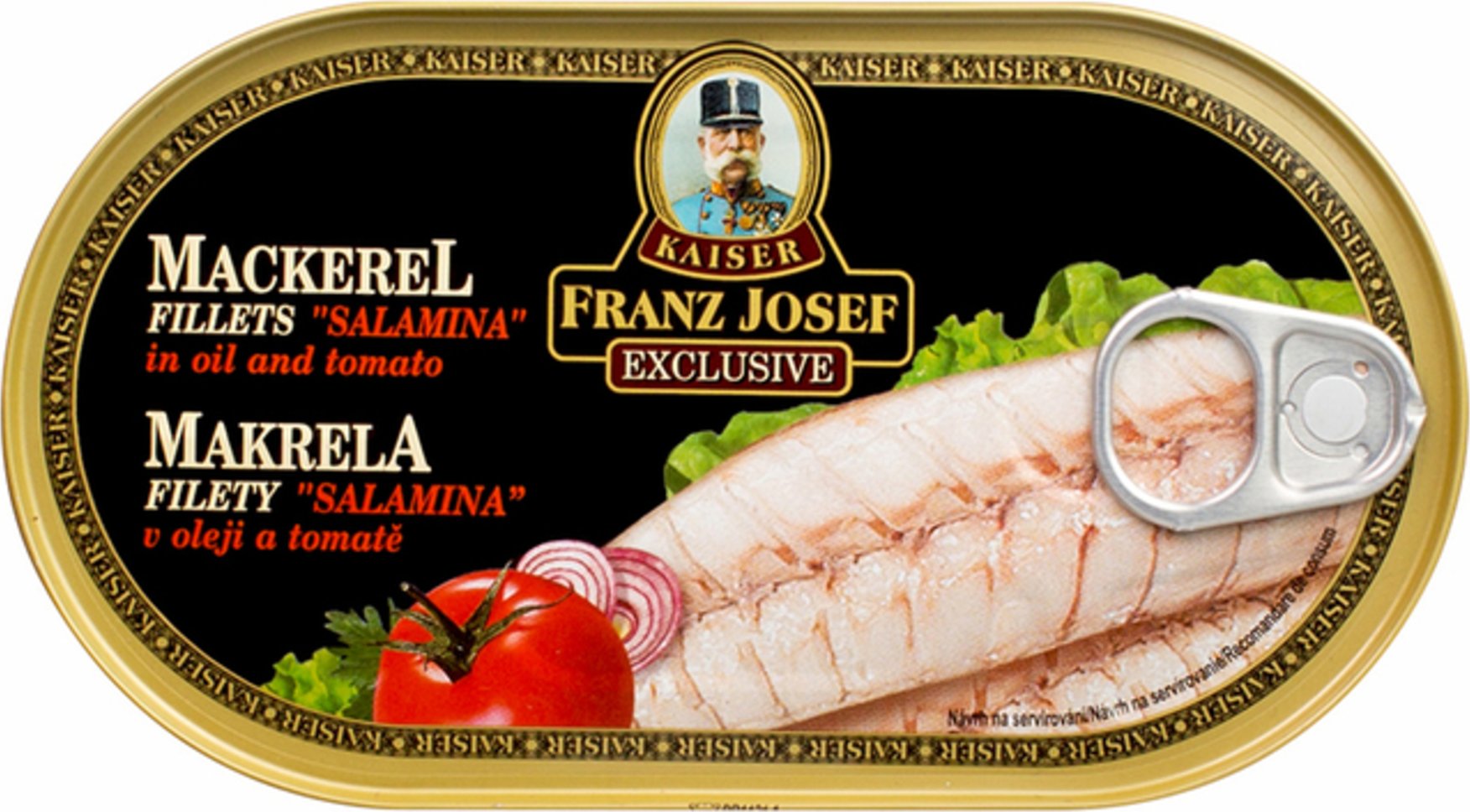 Franz Josef Kaiser Makrela filety Salamina v oleji a tomatě 170 g od 79 ...