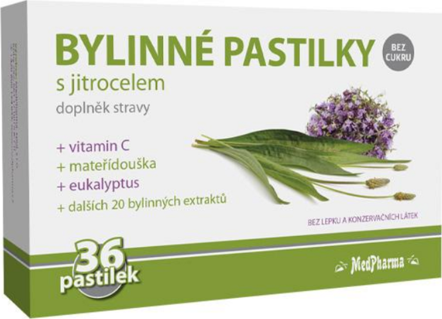 MedPharma Bylinné pastilky s jitrocelem 36 pas. od 107 Kč - Zbozi.cz