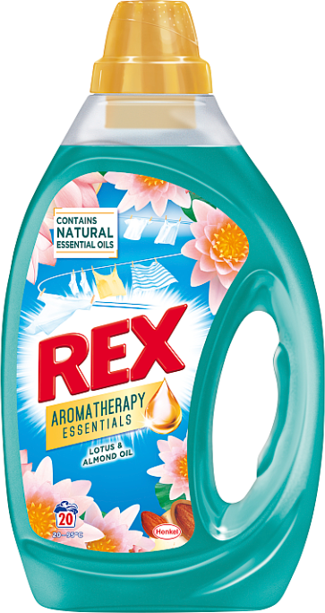 Rex Aromatherapy Essentials Lotus & Almond Oil prací gel 1 l - Zbozi.cz