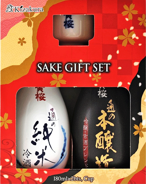 Kizakura Sake Gift Set 2x 180 ml - Zbozi.cz