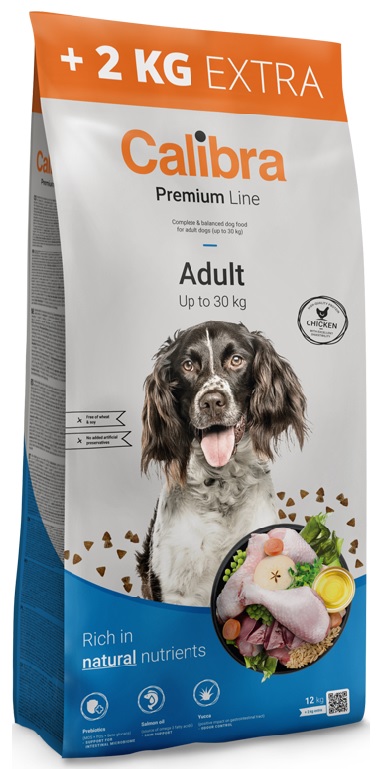 Calibra Dog Premium Line Adult 12 + 2 kg od 666 Kč - Zbozi.cz