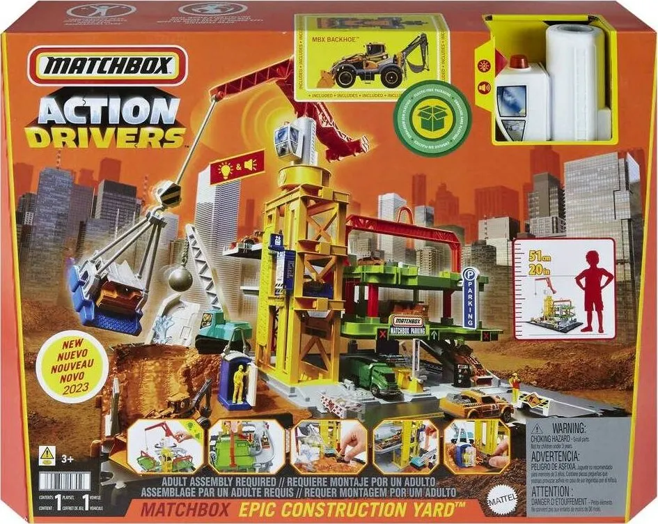 Foto Mattel Matchbox Epic Construction Yard Action Drivers staveniště ...